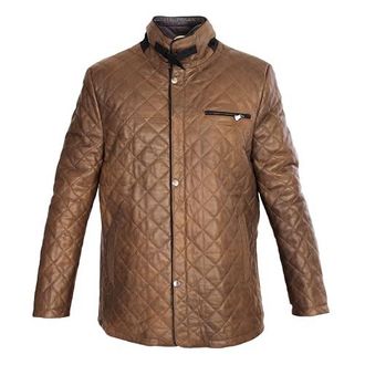 Zerimar Veste Homme Cuir Naturel | Manteaux en Cuir Matelass&eacute; | Blouson Homme | Blouson &Eacute;l&eacute;gante Cuir | Blouson en Cuir Homme | Blouson en Cuir | Veste Cuir M
