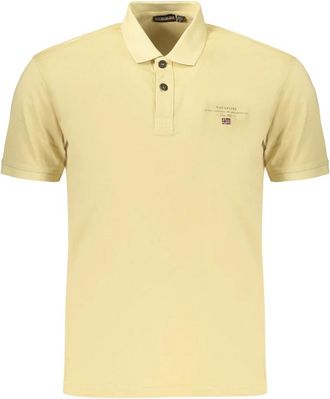 Napapijri Homme, Tops, Beige, Taille: 3XL Polo &agrave; Manches Courtes Elbas en Jersey