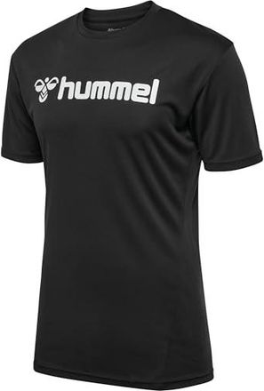 Hummel Hmllogo Jersey S/S Blouse, Noir, 3XL Homme