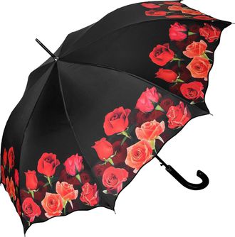 Von Lilienfeld Regenschirm Rosen Bouquet Windfest Auf-Automatik Floral Stockschirm Stabil Windfest