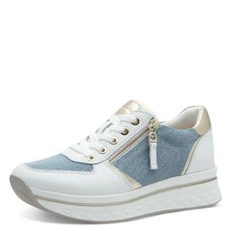 Tamaris Comfort baskets plateformes femme avec fermeture &eacute;clair sportives, Jeans Comb, 40 EU