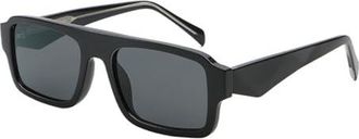 Generic Lunettes De Soleil R&eacute;tro &Agrave; Monture Carr&eacute;e For Hommes Et Femmes, Id&eacute;ales For Les S&eacute;ances Photo De Soir&eacute;e.(Black)