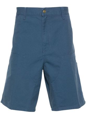 Carhartt Work in Progress short en coton &agrave; logo GG - Bleu