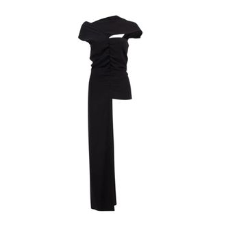 Colville Elegantes Schwarzes Drapiertes Top - - Tops - Damen - Schwarzk - S