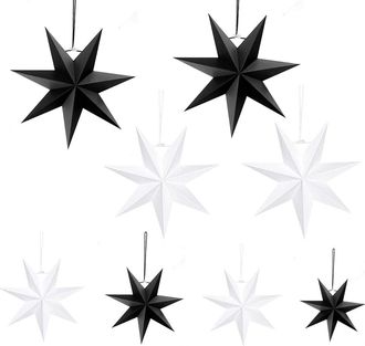 Miuno Papiersterne f&uuml;r Weihnachts Deko, Weihnachtspapiersterne, 25cm 40cm, Skandinavisch Papiersterne f&uuml;r Weihnachtsdekoration, Fensterdekoration,Advent,DIY