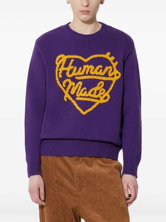 Human Made pull à logo coeur - Violet