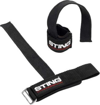 Sting Power Pro B&auml;nder f&uuml;r Gewichtheben, Schwarz