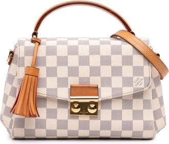 Louis Vuitton Hobo Bags - Damier Azur Croisette - Gr. unisize - in Wei&szlig; - f&uuml;r Damen