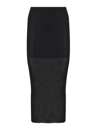 Alberta Ferretti Jupe Midi - Noir