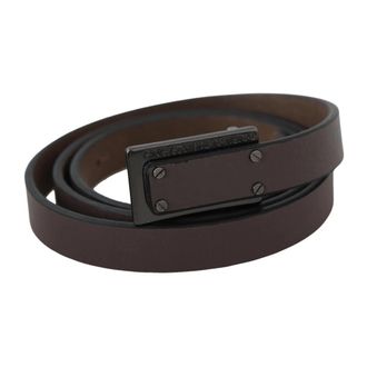 Costume National Tactical Logo Screw Buckle Belt - - Accessories - Damen - Braun - ONE SIZE