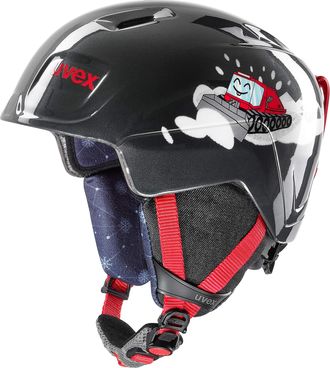 Uvex Manic - Skihelm f&uuml;r Kinder - individuelle Gr&ouml;&szlig;enanpassung - optimierte Bel&uuml;ftung - Black Caterpillar - 46-50 cm