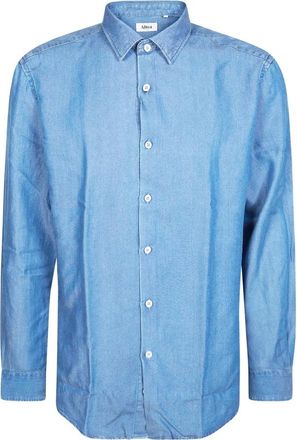 Altea Homme, Chemises, Bleu, Taille: XL Denim Camicia