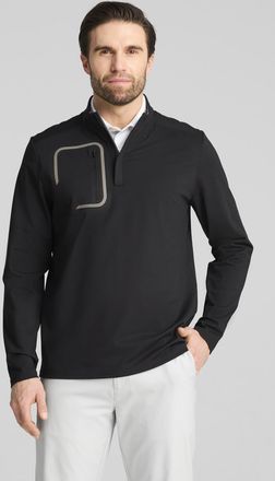 Puma Haut de golf technique &agrave; col zipp&eacute; CLOUDSPUN Homme, V&ecirc;tements, Noir, 3XL