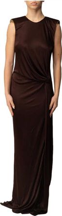 Elisabetta Franchi Femme, Robes, Brun, Taille: 40 FR Elisabetta Franchi Robes Marron