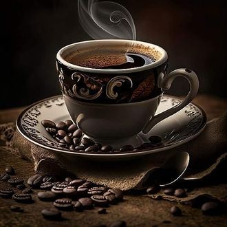 Ceanothe Tableau sur toile graines de caf&eacute; 30x30 cm D&eacute;coration Murale Art D&eacute;coratif Muraux Peinture Imprim&eacute;e en HD Salon Chambre Bureau Bois de For&ecirc;t FSC Fabri