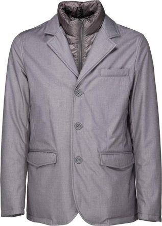 Herno Homme, Vestes, Gris, Taille: 3XL Blazer Technique Innovant avec Gilet Coupe-Vent Amovible