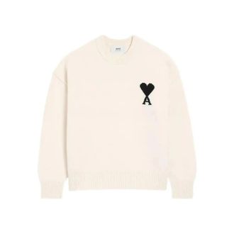 Ami Ami De Coeur Crew-neck Wool Sweater