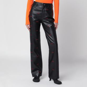 Loewe Schwarze Lammlederhose