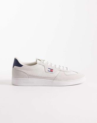 Tommy Jeans Greenwich Edge - Sneaker in Wei&szlig; mit Logo
