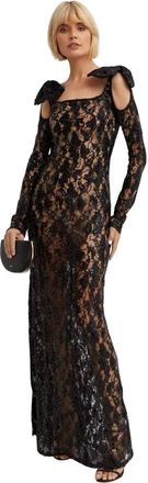 Nina Ricci Femme, Robes, Noir, Taille: 38 FR Robe en dentelle avec sequins