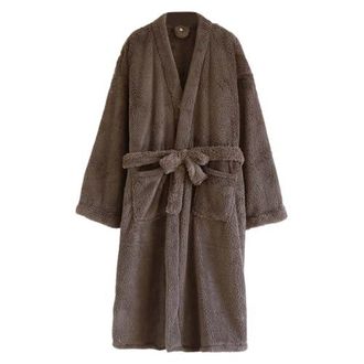 Generic Pyjama Homme Hiver Pyjama Polaire Homme Pyjama Homme De Classique Peignoir Hiver en Flanelle &Eacute;pais et Long Robe de Chambre Ultra Confortable pour la M