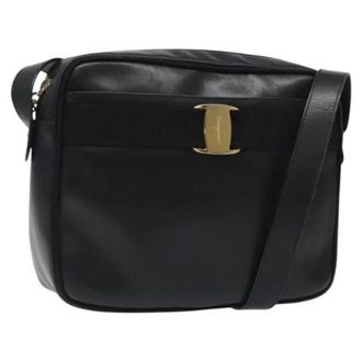 Ferragamo Pre-owned Leder Schultertasche - - Pre-owned - Damen - Schwarzk - ONE SIZE
