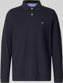 Fynch-Hatton Poloshirt mit Label-Stitching