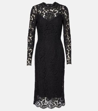 Dolce & Gabbana Midikleid DG aus Spitze