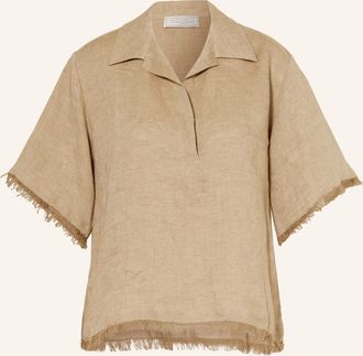 Antonelli Antonelli Firenze Blusenshirt Aus Leinen gruen