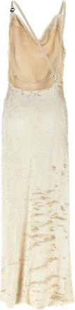 Coperni Champagne Sequin Dress - champagne