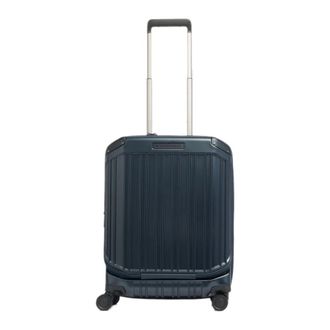 Piquadro unisex, Valises, Bleu, Taille: ONE Size Valise cabine pour ordinateur avec deux ouvertures
