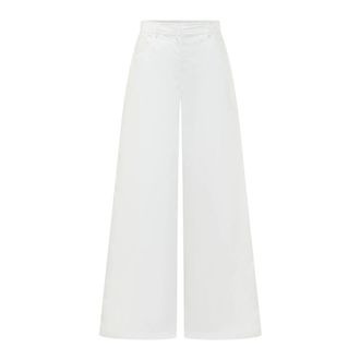 Msgm Weitgeschnittene Hose - - Trousers - Damen - Wei&szlig; - S