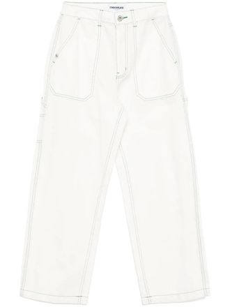 Chocoolate jean à coupe ample - Blanc