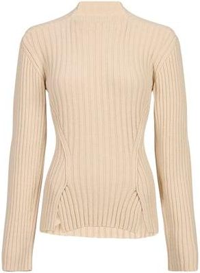 Victoria Beckham Pull droit col rond en laine et cachemire m&eacute;lang&eacute;
