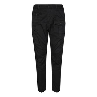 Dsquared2 Homme, Pantalons, Noir, Taille: S Fleece Pantalons de survêtement Casual Streetwear Style