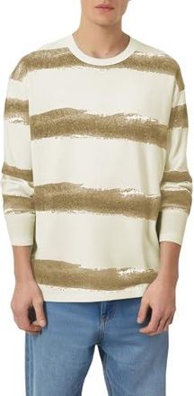 Generic Pull à col rond pour homme - Col rond rayé à manches longues - T-shirt punk américain - Chemise ample - Tenue de couple - Sweat-shirt dhiver, café, XX