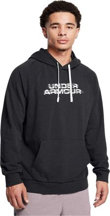 Under Armour Rival Kapuze mit Kordelzug f&uuml;r Herren, Raglan&auml;rmel (Schwarz)