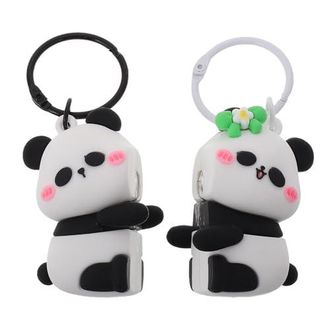 Milisten Porte-Cl&eacute;s Voiture Panda Magn&eacute;tique 1 Paire Mignonne Verte Pendentif pour Paquet et Cl&eacute;s Accessoire Femme D&eacute;coration Couple Porte-Cl&eacute;s Solide et Polyv