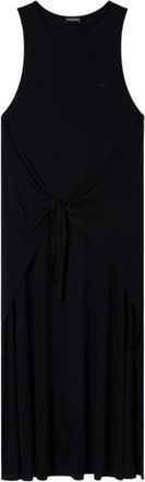 Emporio Armani Femme, Robes, Noir, Taille: 38 FR Ew003413 Af20240 Maxi Dress