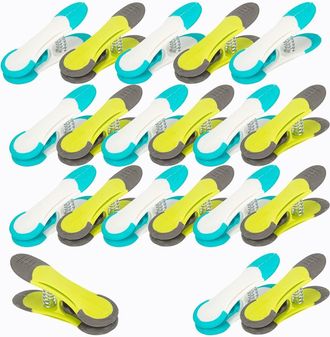 Arvo W&auml;scheklammern 20 St&uuml;ck, Soft Grip W&auml;scheklammern f&uuml;r W&auml;scheleine, W&auml;scheklammern, Blau und Gr&uuml;n Farbe W&auml;scheklammern, W&auml;scheleinenklammern, Kleiderkl