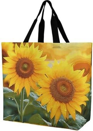 Generic Fleurs De Tournesols Sac &Agrave; Bandouli&egrave;re D&eacute;contract&eacute; Sacs De Courses L&eacute;ger Sac A Main Femmes Pour Voyage Plage Universit&eacute;