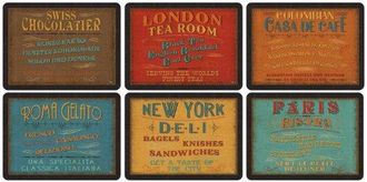 Portmeirion Pimpernel Lot de 6 sets de table, 30,5 x 23 cm