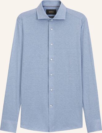HUGO BOSS Hemd L-Hays-Spread-c1-243 Slim Fit blau