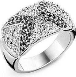 Orphelia Alvina - R-3237/56 - Bague Argent 925/1000 - 9.05 Gr - Femme - Oxydes de Zirconium - T56