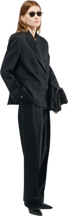 Liviana Conti Femme, Vestes, Noir, Taille: 38 FR Veste Oversize &agrave; Deux Boutons