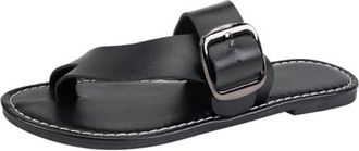 Generic S. Chaussures 41 pour femme - Bout plat - Boucle carr&eacute;e - Pantoufles rondes respirantes - Chaussons l&eacute;gers pour la maison - V&ecirc;tements dext&eacute;rieur - Cha