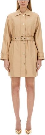 Michael Kors Femme, Manteaux, Beige, Taille: 40 FR Grommet Belted Trench