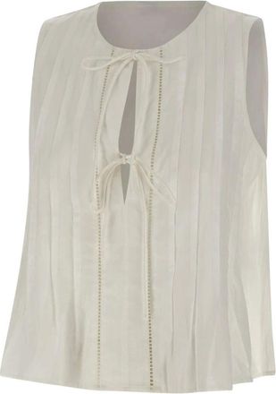 HUGO BOSS Femme, Tops, Blanc, Taille: 48 FR Ilenna Top