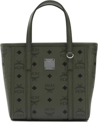 MCM Mcm, Femme, Sacs, Vert, Taille: ONE Size Sac Bandouli&egrave;re Vert Design Chic