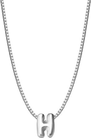 Glanzst&uuml;cke M&uuml;nchen Halskette - Sterling Silber Halskette Buchstabe H - Gr. unisize - in Silber - f&uuml;r Damen